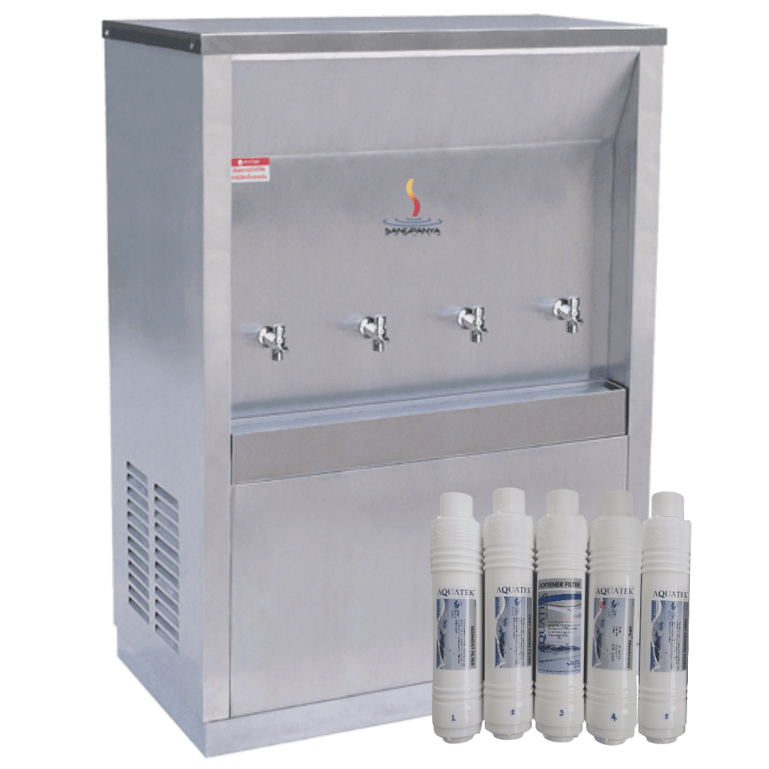 Water Chiller 4 Faucets with 5 Step Water Filter UF Model SPP-4PFI ...